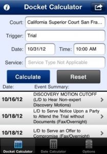'DocketLaw' App Calculates Court Deadlines | LawSites
