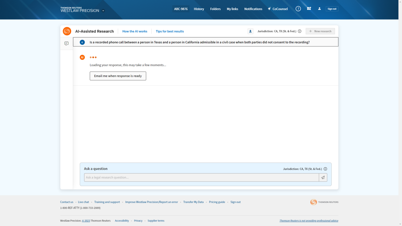 Major Thomson Reuters News: Westlaw Gets Generative AI Research Plus Integration with Casetext ...